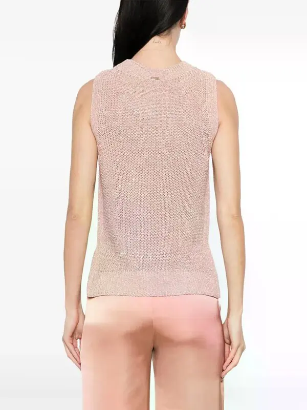 Herno Sequin-embellished Vest - Pink