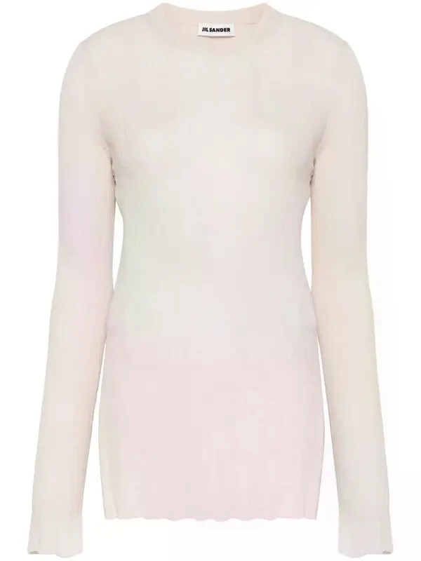 JIL SANDER Fine-ribbed Top