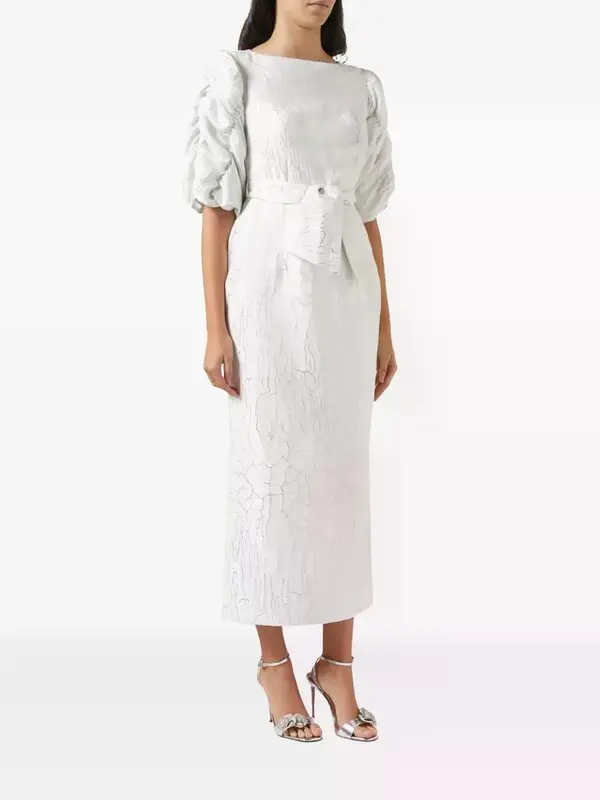 BARUNI Sedum Midi Dress - White