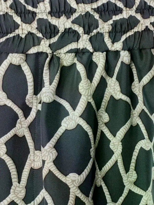 Burberry Knot-print Silk Shorts