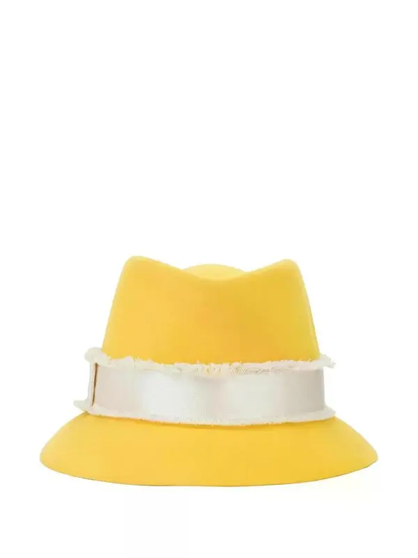 Loro Piana Felt Fedora Hat - Yellow