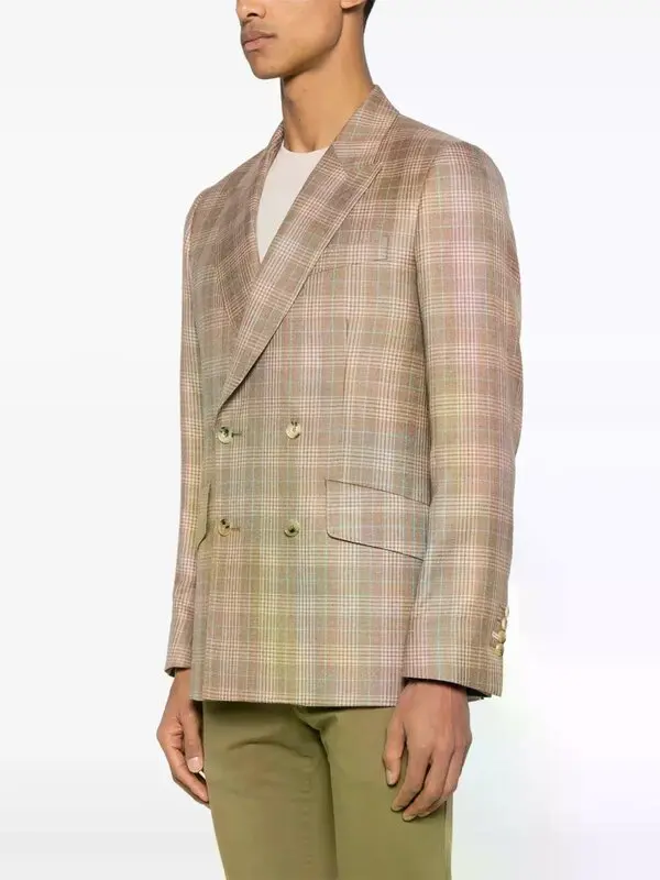 Paul Smith Checked Double-breasted Blazer