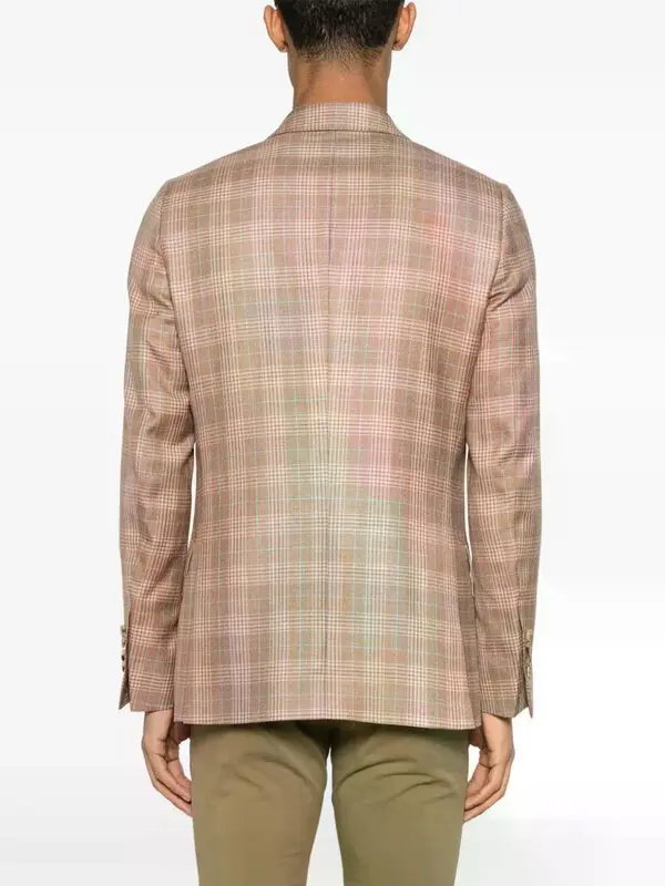 Paul Smith Checked Double-breasted Blazer