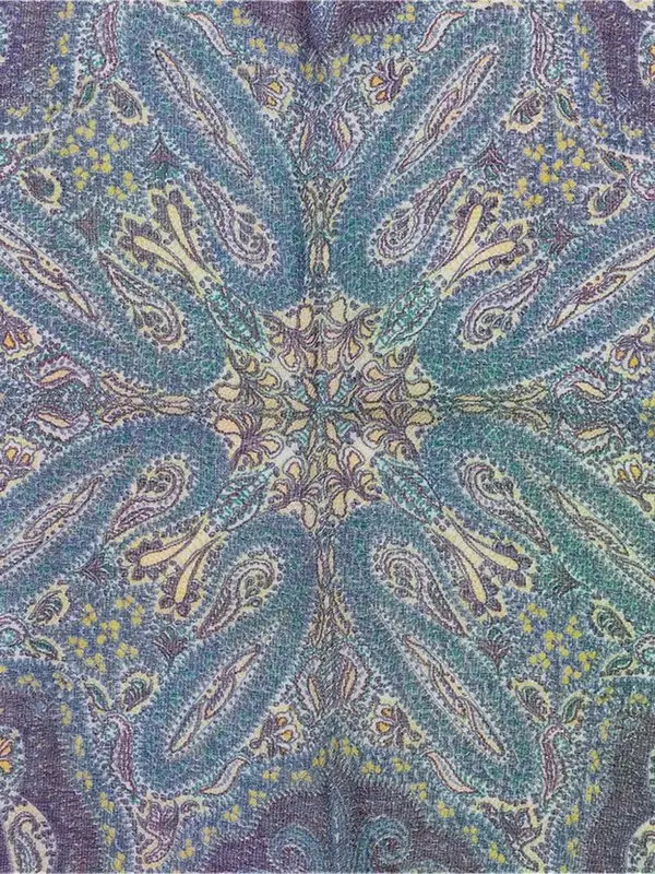 Loro Piana Paisley-print Scarf - Purple