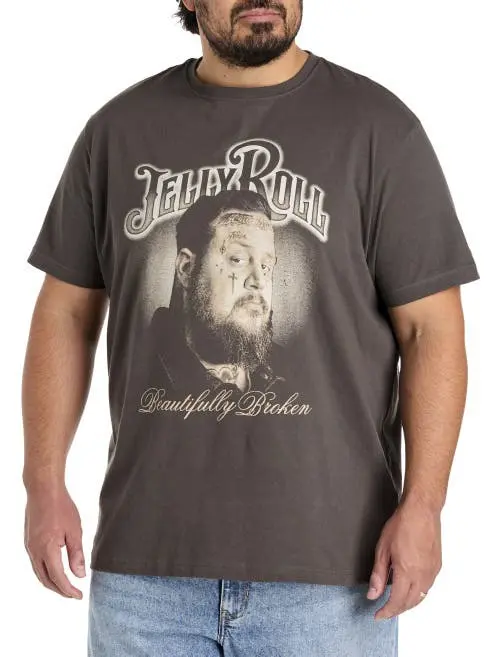 TRUE NATION BY DXL Big & Tall Jelly Roll Beautifully Broken Graphic Tee