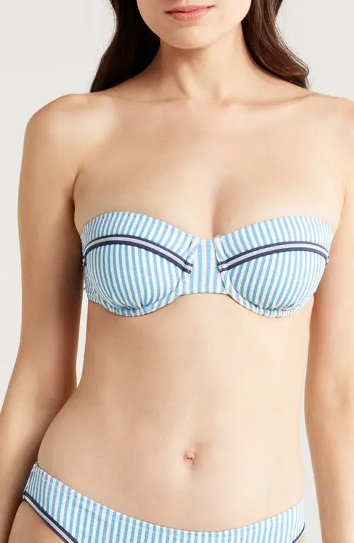Solid & Striped Juliette Underwire Bikini Top - French Blue X Brule Stripe