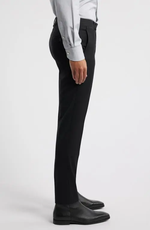 ALLSAINTS Ross Slim Fit Taper Leg Stretch Wool Pants - Black