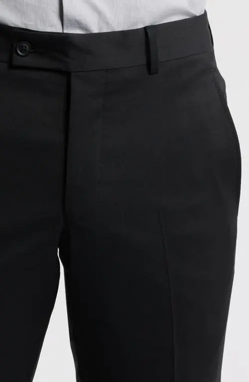 ALLSAINTS Ross Slim Fit Taper Leg Stretch Wool Pants - Black