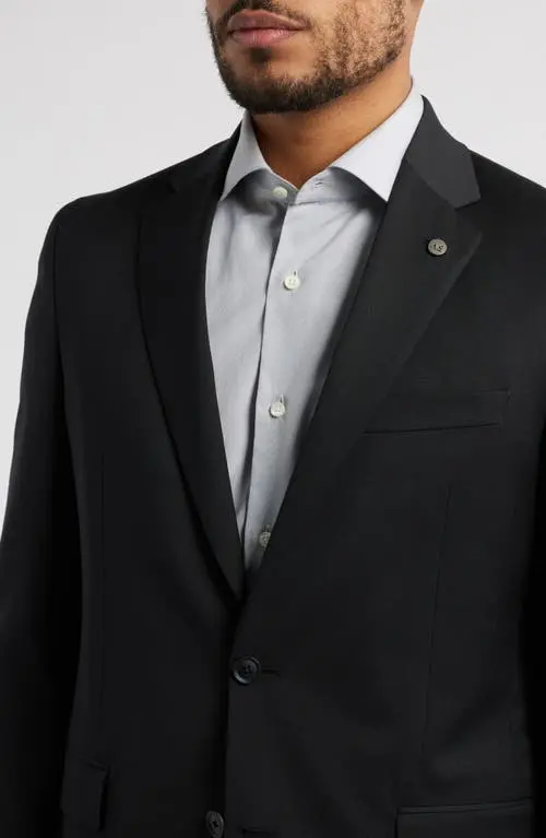 ALLSAINTS Ross Slim Fit Stretch Wool Suit Jacket - Black