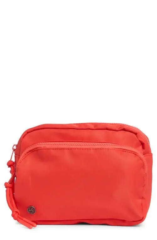 Zella Two-pocket Belt Bag - Red Fiery