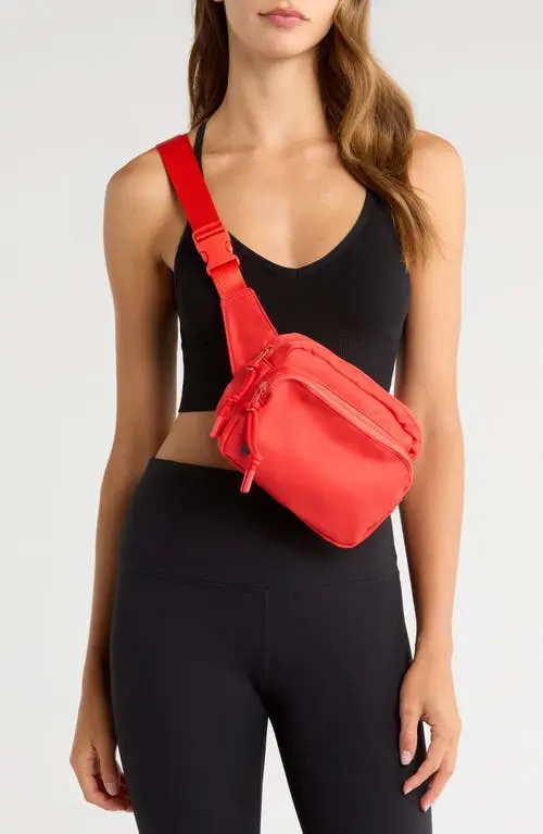 Zella Two-pocket Belt Bag - Red Fiery