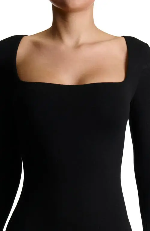 Naked Wardrobe Long Sleeve Midi Dress