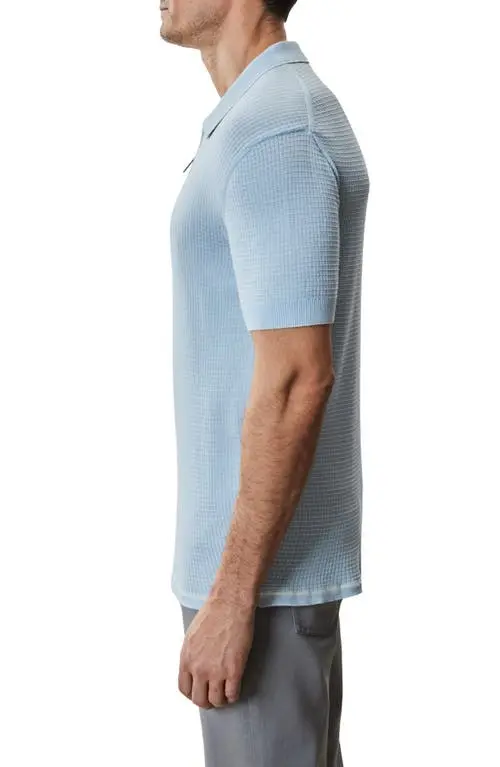 Robert Barakett Denton Short Sleeve Zip Organic Cotton Sweater Polo
