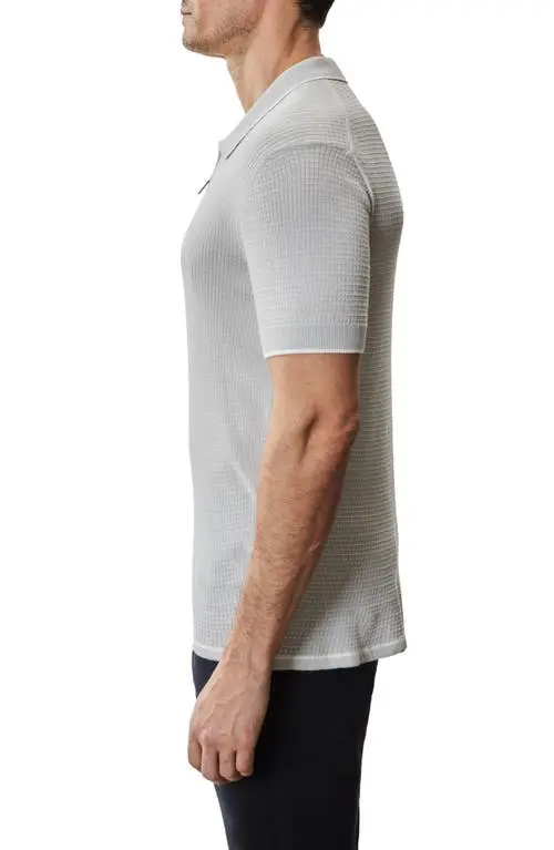 Robert Barakett Denton Short Sleeve Zip Organic Cotton Sweater Polo