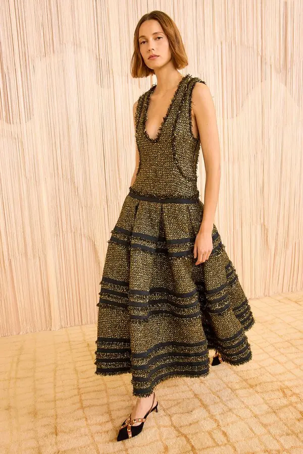 Ulla Johnson Inez Tweed Sleeveless Dress