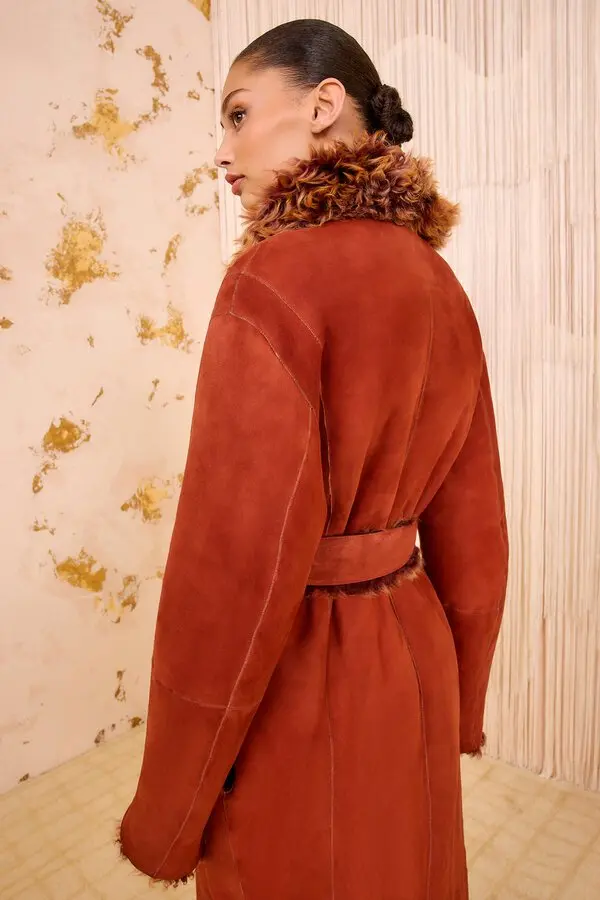 Ulla Johnson Ceryse Long Shearling Coat