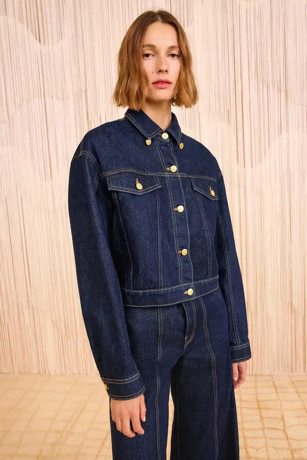Ulla Johnson Agata Denim Cape Jacket