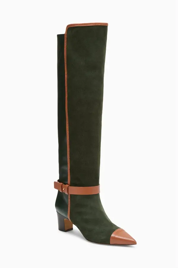 Ulla Johnson Kiki Patchwork Over-the-knee Boots