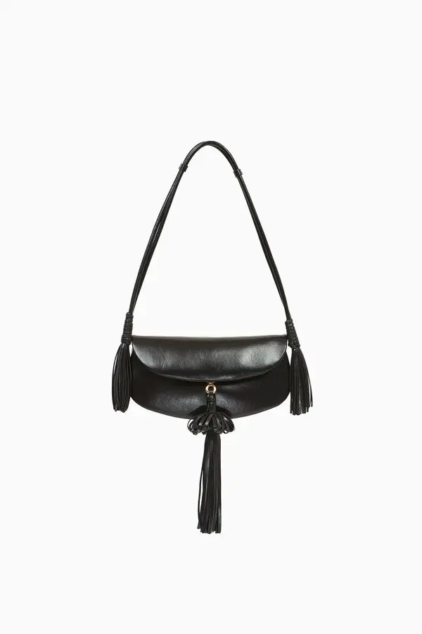 Ulla Johnson Paloma Tassel Demi Lune Bag