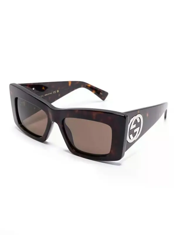 Gucci Square-frame Sunglasses - Brown