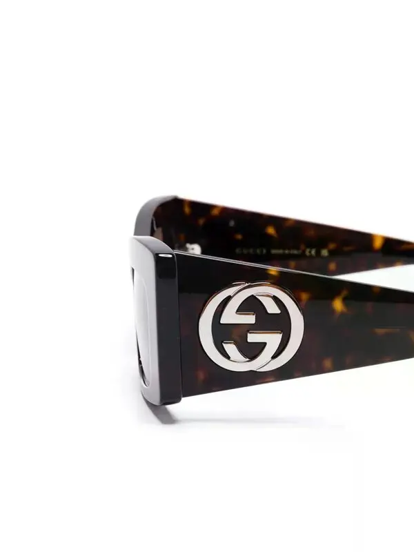 Gucci Square-frame Sunglasses - Brown