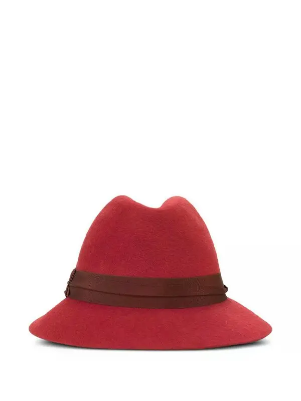 Loro Piana Ingrid Fedora Hat - Red