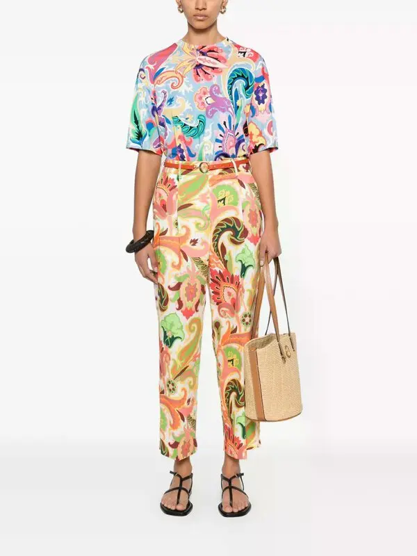 Etro Paisley Print Trousers
