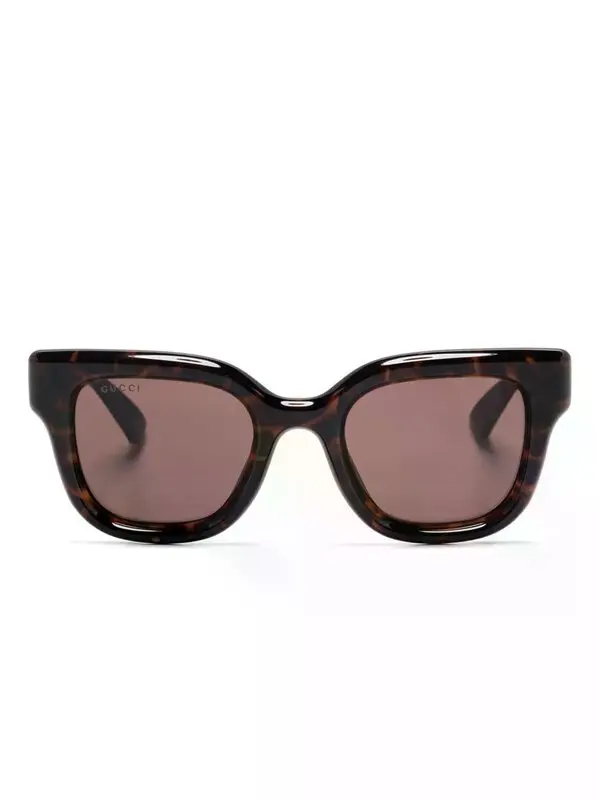 Gucci Square-frame Sunglasses - Brown