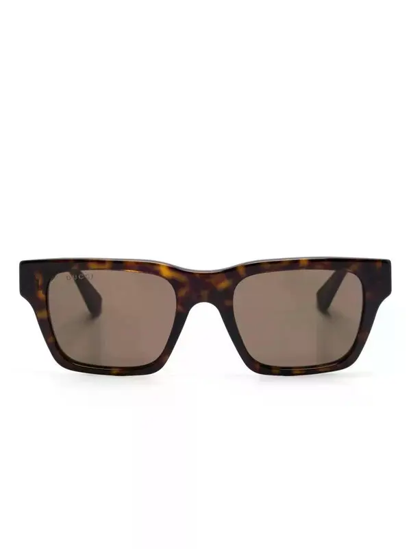 Gucci Square-frame Sunglasses - Brown