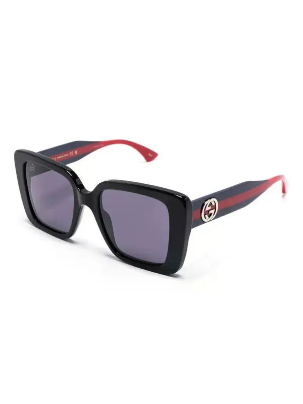 Gucci Oversized Frame Sunglasses - Black