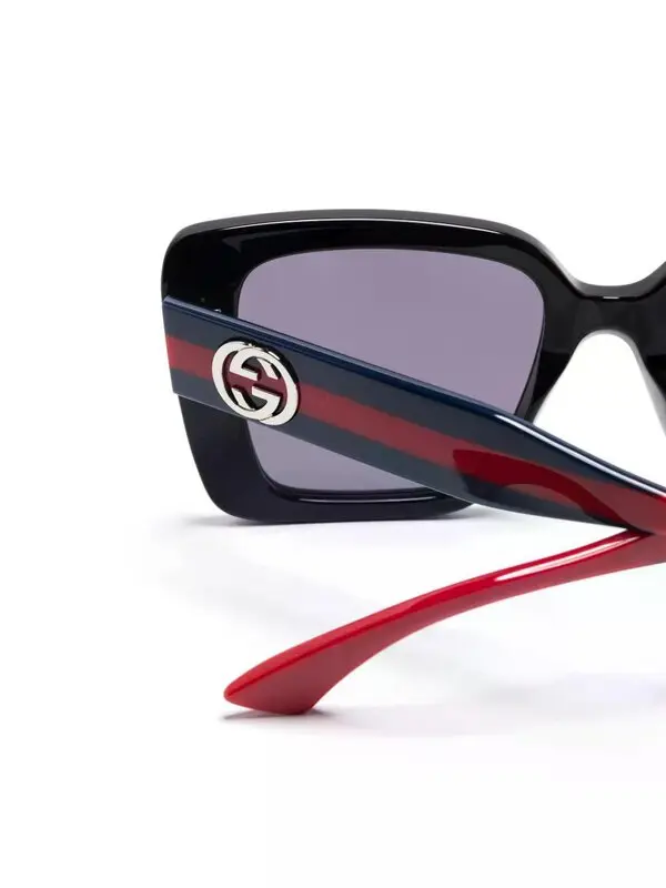 Gucci Oversized Frame Sunglasses - Black