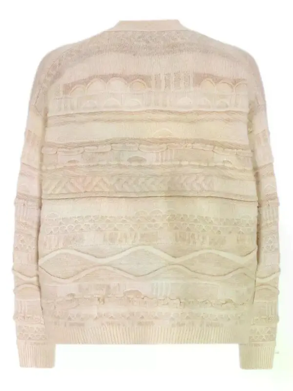 LANEUS Intarsia-knit Cardigan