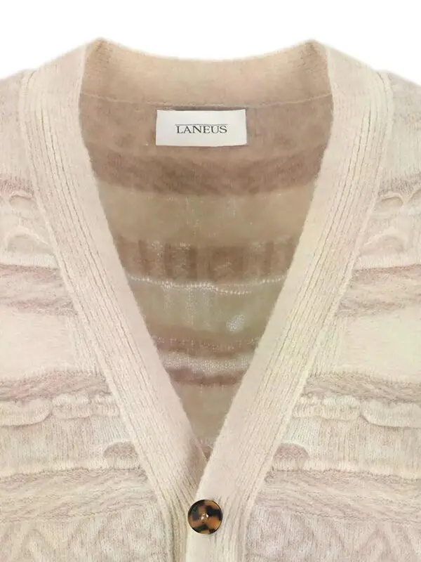 LANEUS Intarsia-knit Cardigan
