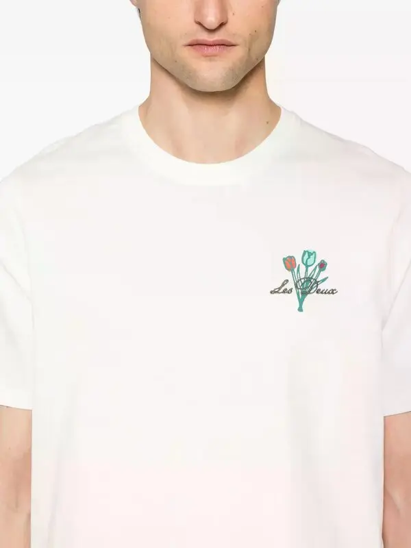 LES DEUX Bruno Café T-shirt - White