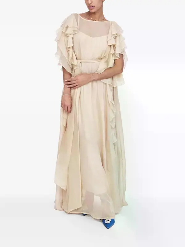 BARUNI Ruffled Slip Dress