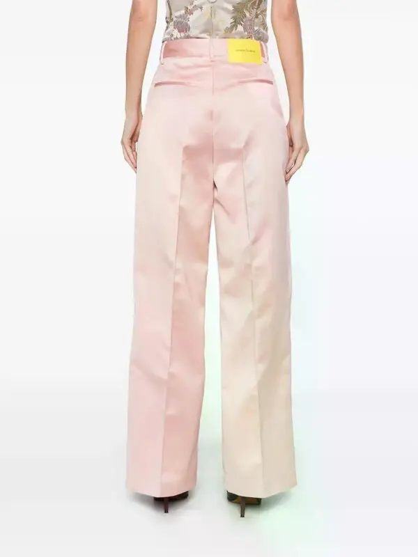 MARQUES' ALMEIDA Duchesse-satin Wide-leg Trousers