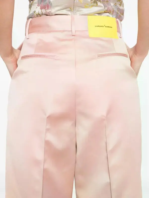 MARQUES' ALMEIDA Duchesse-satin Wide-leg Trousers