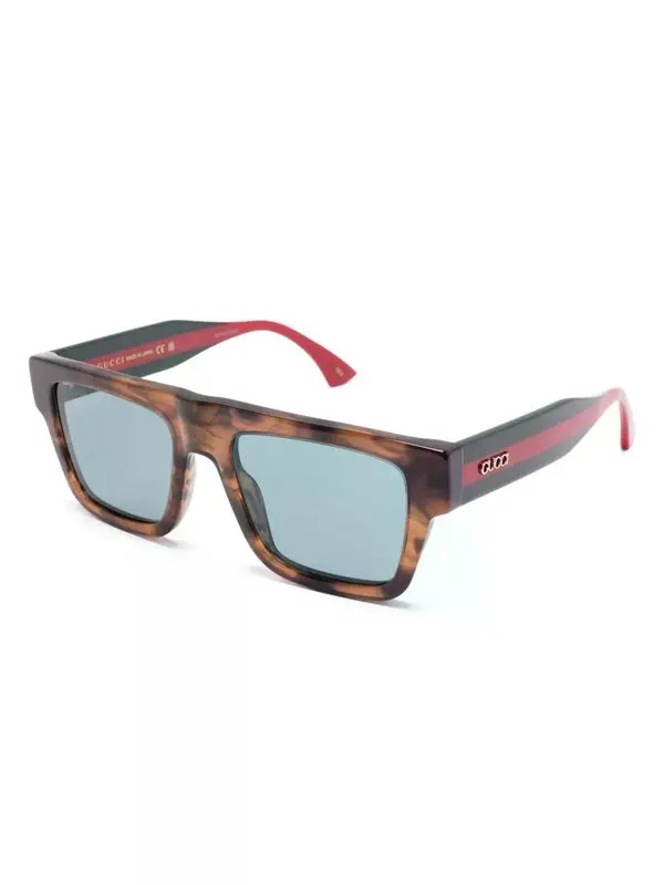 Gucci Square-frame Sunglasses - Brown