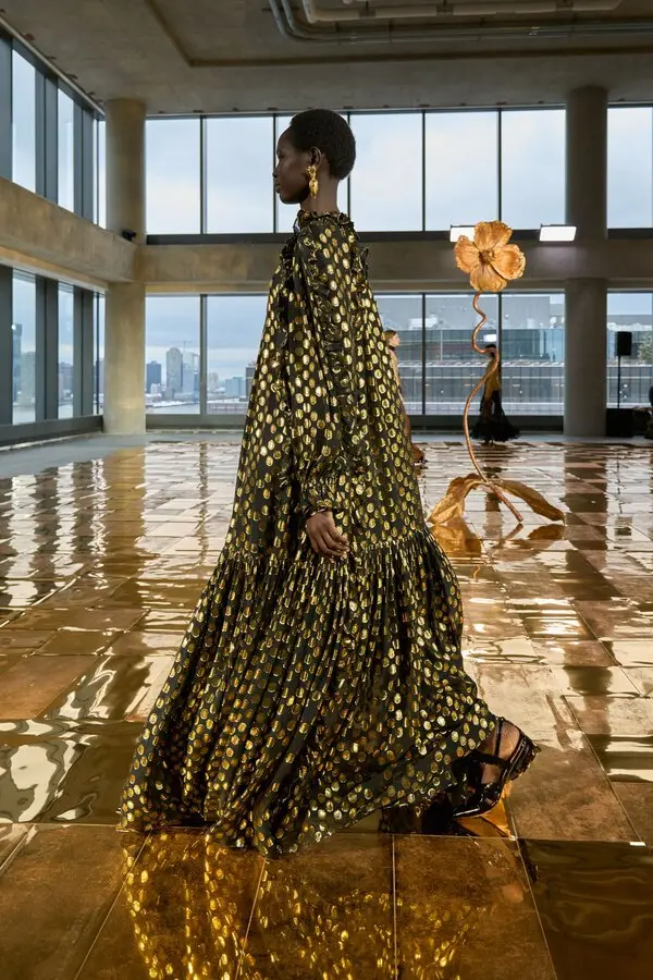 Ulla Johnson Celestina Long Sleeve Gown In Obsidian - 40% Off | Editorialist