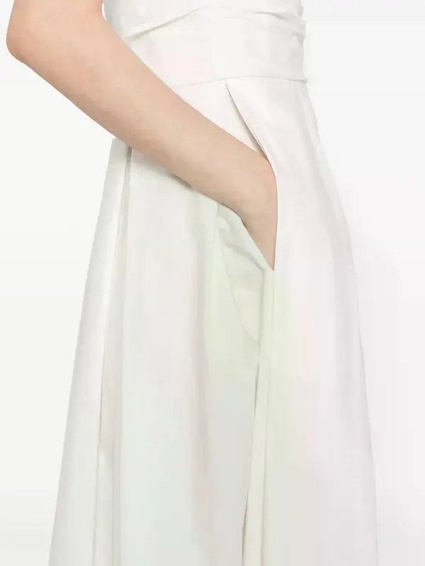 Elie Saab Poplin One Shoulder Dress