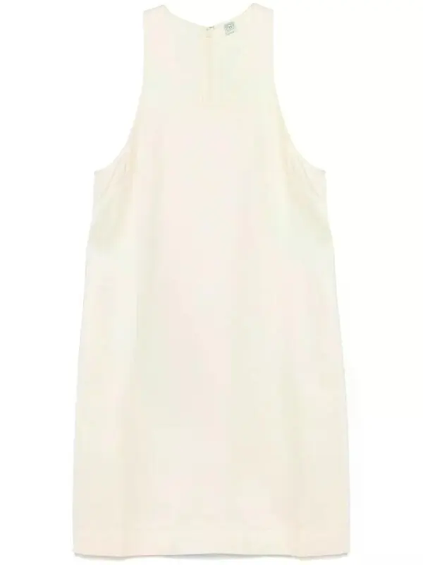 TOTEME Scoop-neck Mini Dress - Neutrals