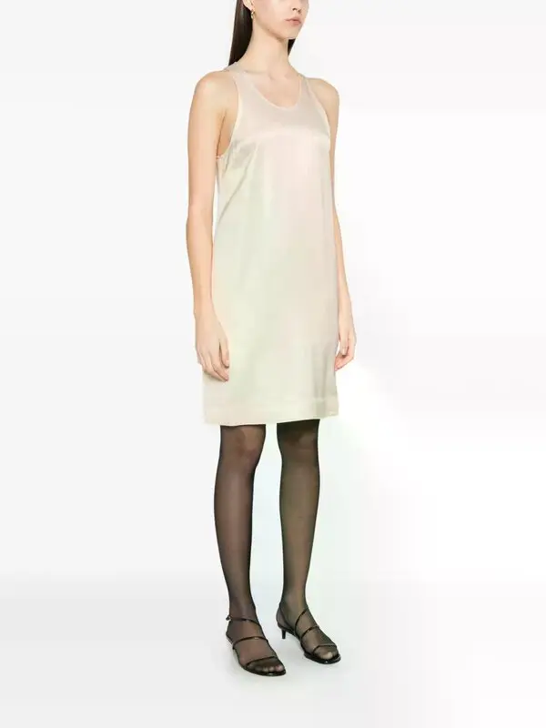 TOTEME Scoop-neck Mini Dress - Neutrals