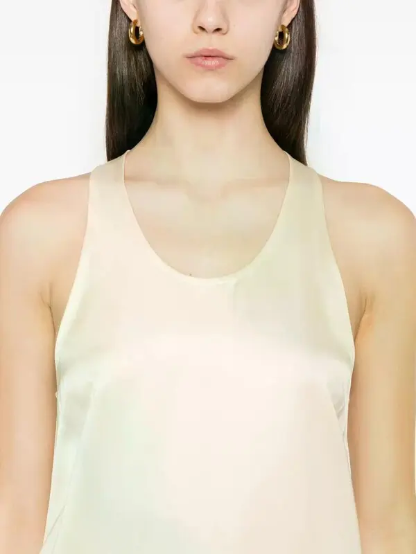 TOTEME Scoop-neck Mini Dress - Neutrals