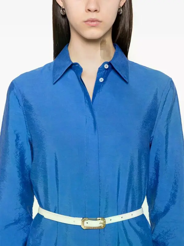 TOTEME Parachute Shirt Dress - Blue