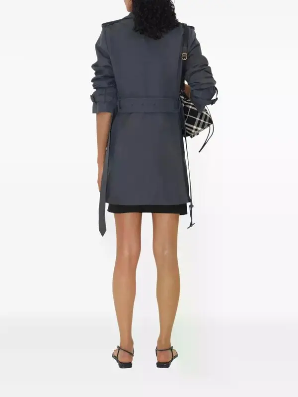 Burberry Short Trench Coat - Grey