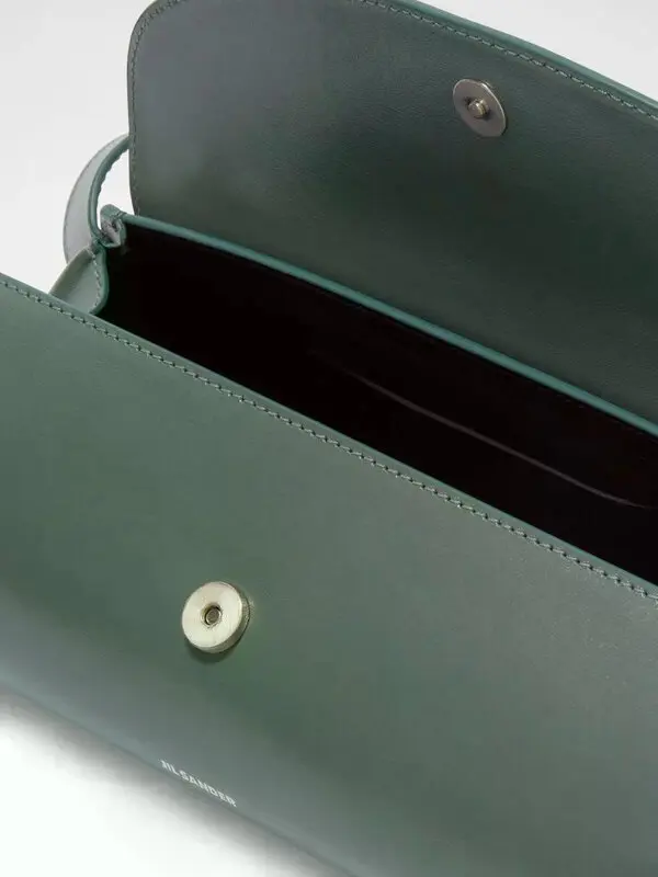 JIL SANDER Small Cannolo Shoulder Bag - Green