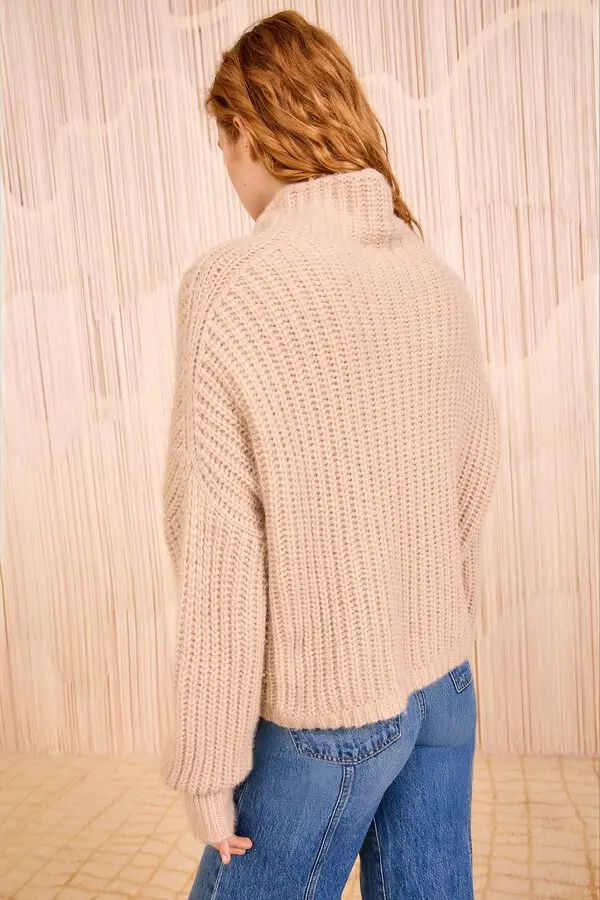 Ulla Johnson Veron Alpaca Knit Turtleneck - Dune