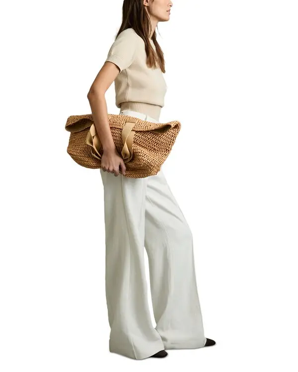 REISS Emeryson Crochet Tote
