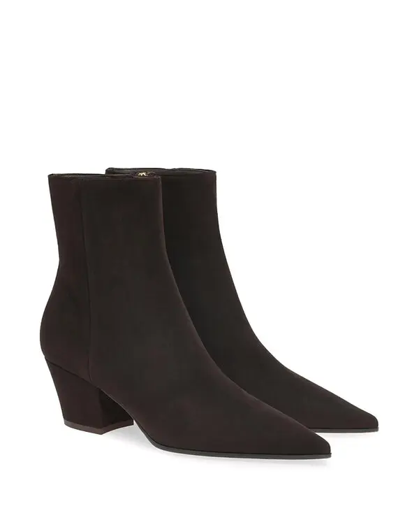 GIANVITO ROSSI Keinna 55 Bootie - Brown Suede