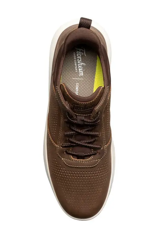 Florsheim Fleet Perforated Toe Sneaker - Brown